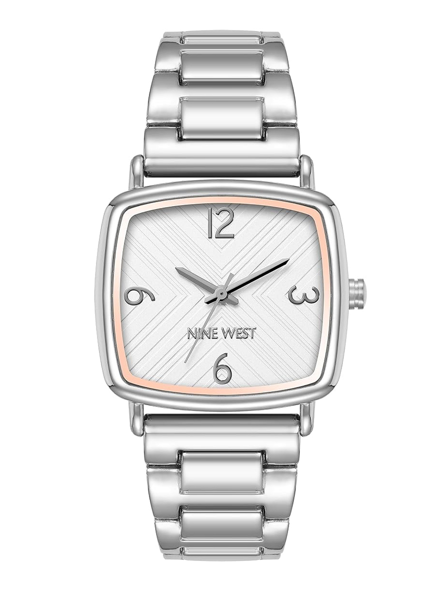 Nine West Watch Sq Silver - Pazazz: Sale- Fast Shipping