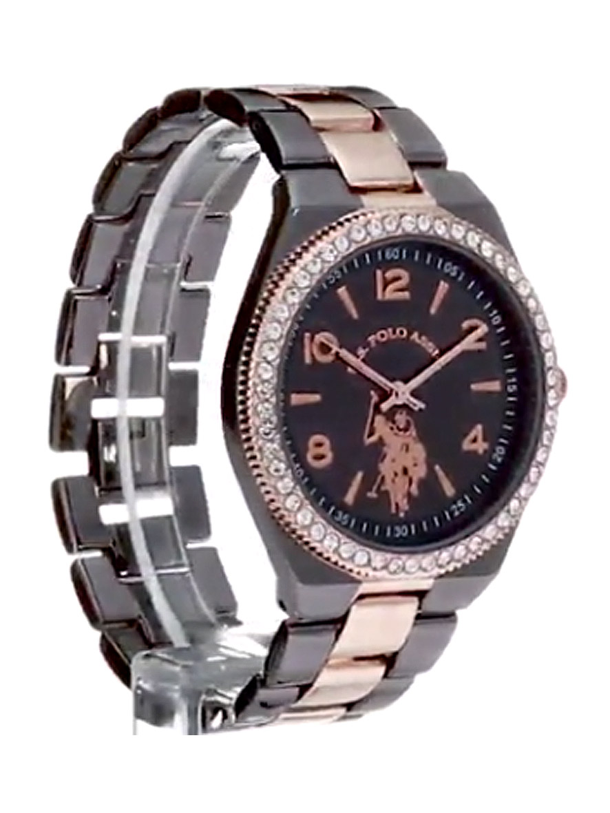 U.S. Polo Assn. Watch Blk Rose - Pazazz | Sale- Free Delivery